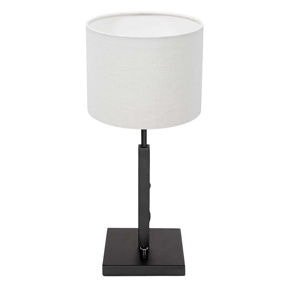 Table lamp side lamp desk lamp metal fabric rotary switch white | ETC ...