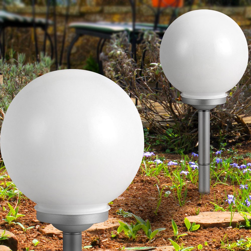 White Round Ball Solar Lights Round Ball White Mood Lamp Diameter 20cm