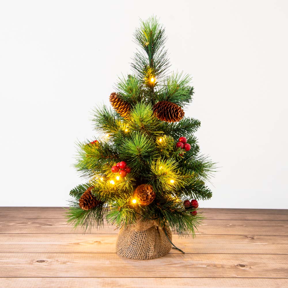 LED Weihnachtsbaum X-MAS Deko Christbaum klein Weihnachtsdeko H 45 cm ...