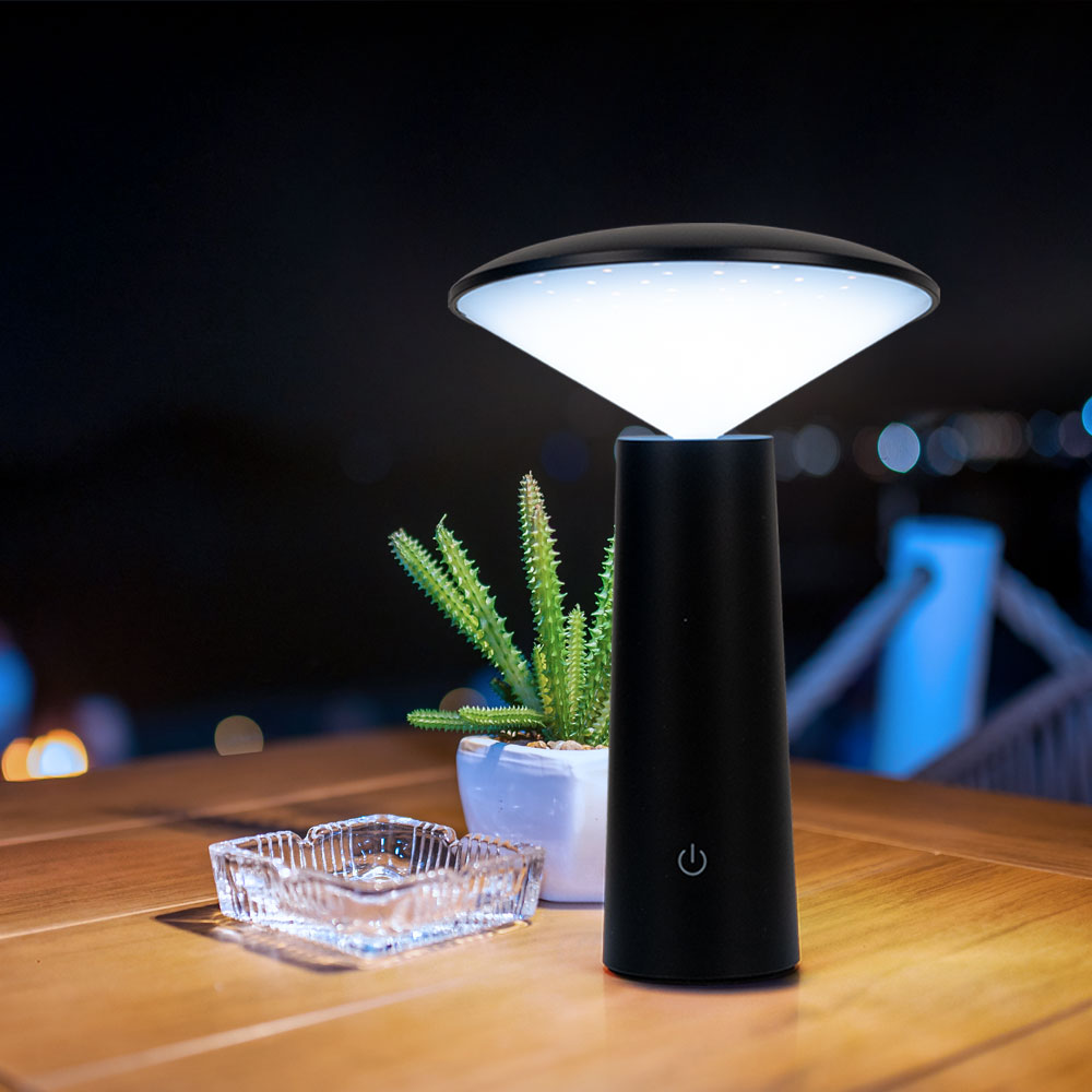 LED table lamp garden outdoor lamp battery rechargeable outdoor table ...