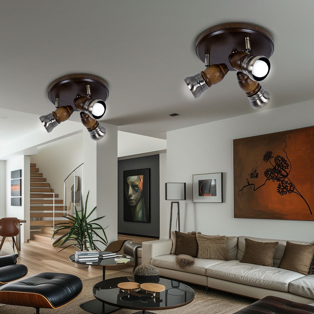 Rustic Living Room Ceiling Lights Pebble Full Spectrum Large Living