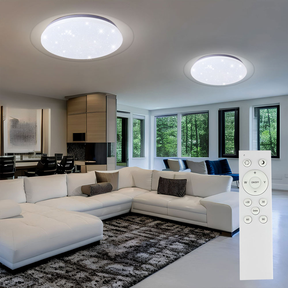LED ceiling light dimmable with remote control kitchen lamp ceiling ...