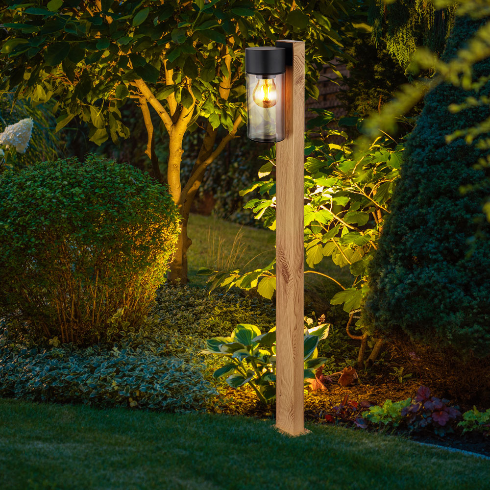 Outdoor Photos Wood Lamps Talenti Casilda Floor Lamp | Rechargeable