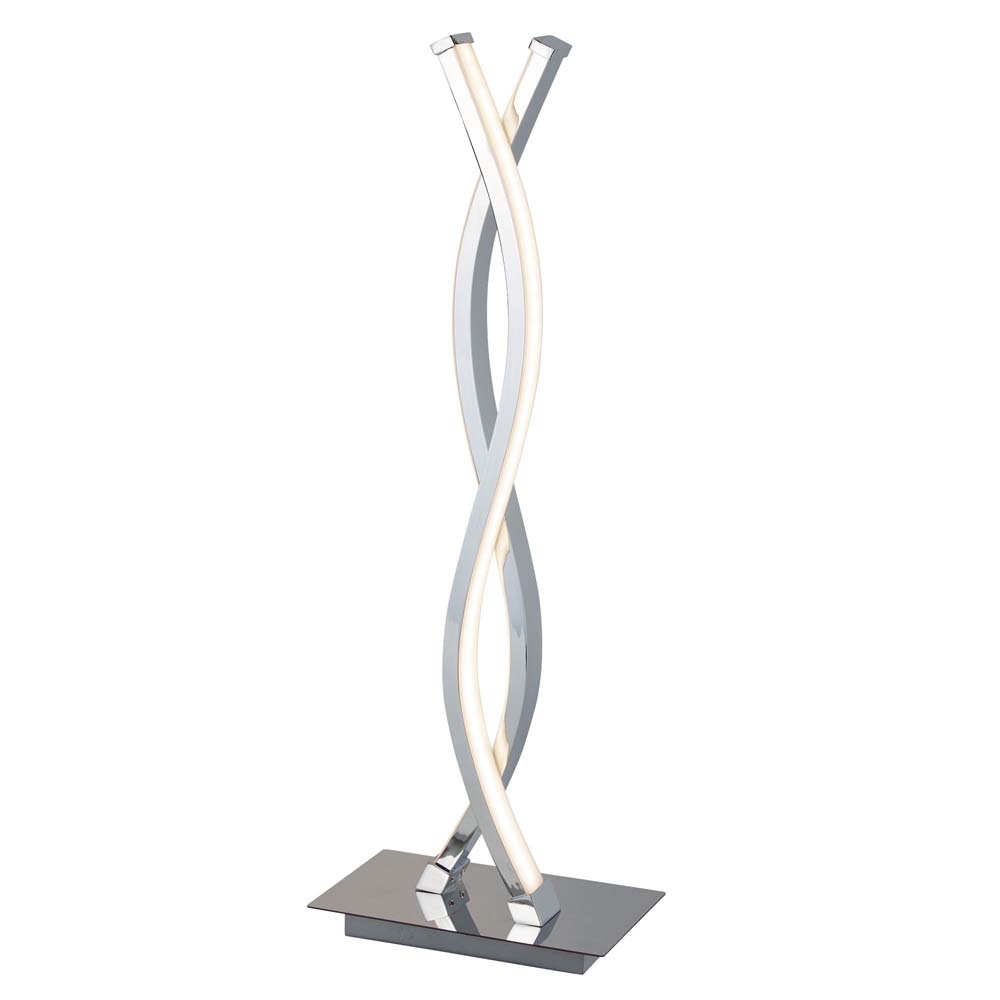 8W flat, Led wave table lamp, chrome 3000K 206 lumens | ETC Shop: lamps ...