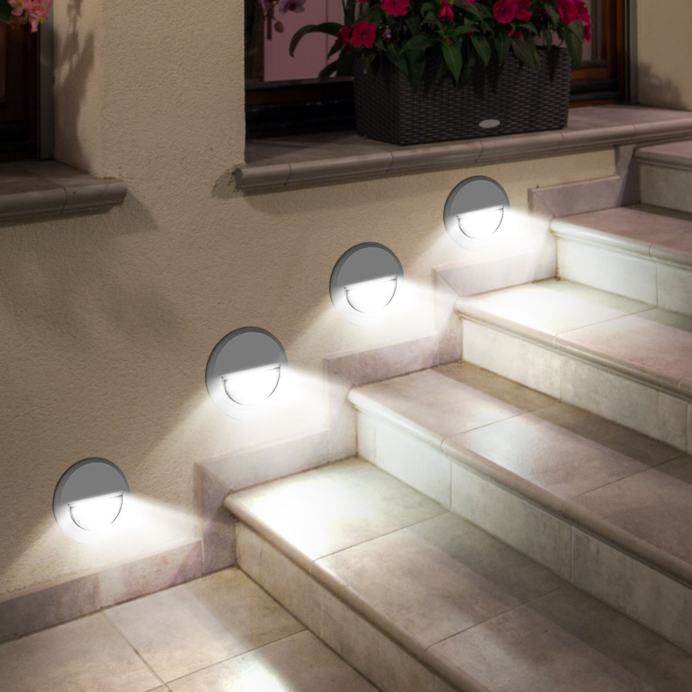 Step Down Outdoor Lighting 12 Pack Of DLA04 Low Voltage Deck Lights