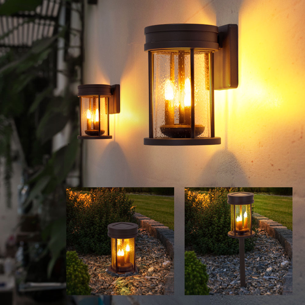 Solar torches for outdoors flickering table lantern solar for outdoors ...