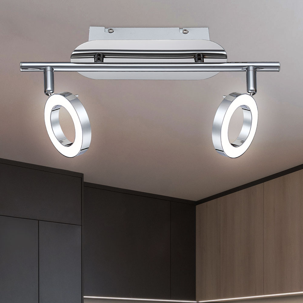 Plafonnier spot de plafond orientable chrome spot mobile plafonniers ...