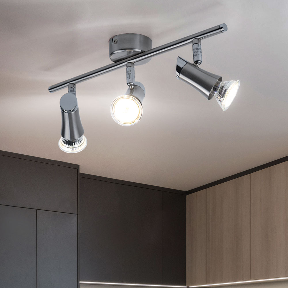 Ceiling light spot bar ceiling lamp with movable spots 3-flame ceiling ...