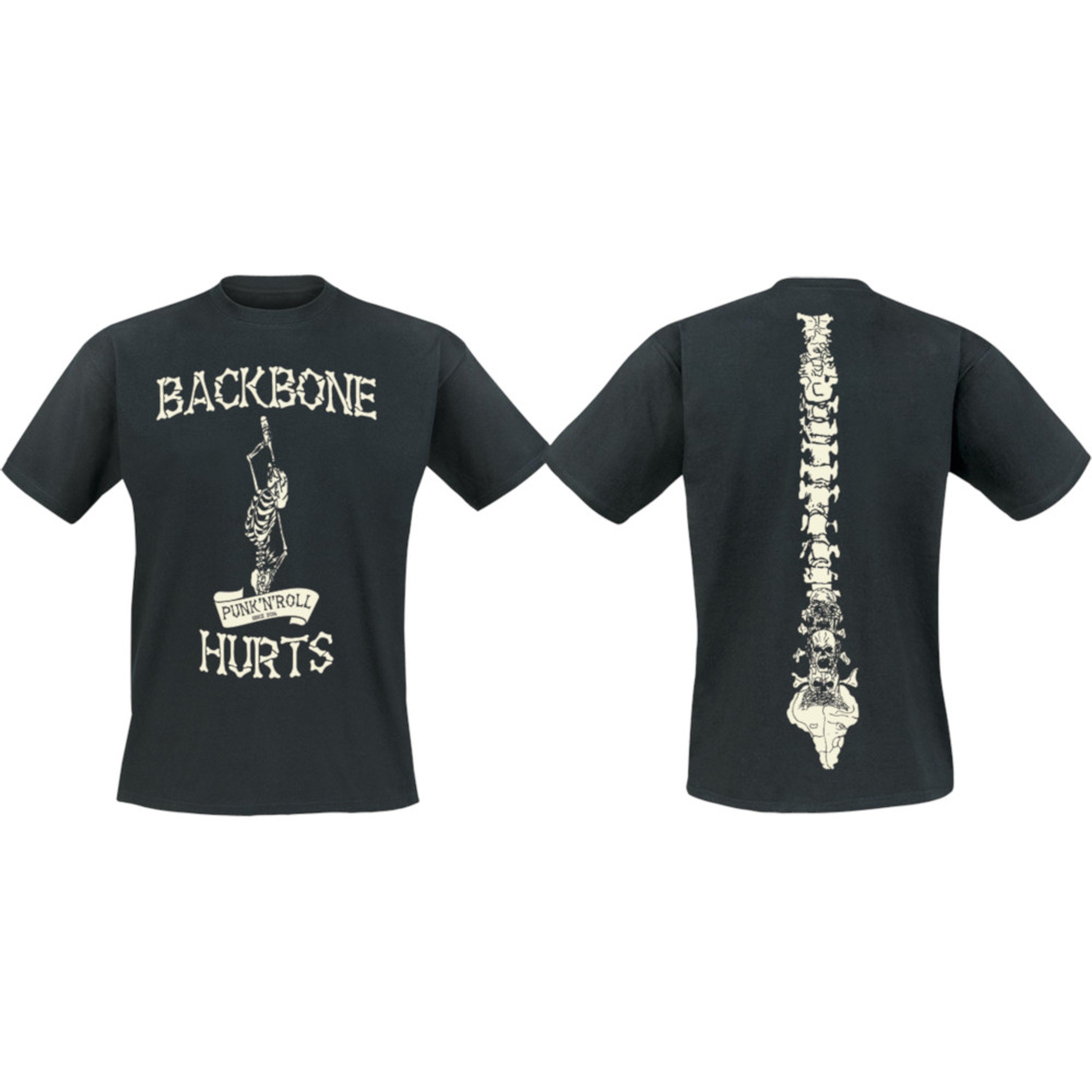 T-Shirt - Backbone Hurts - Bandlogo | randaleshop.de