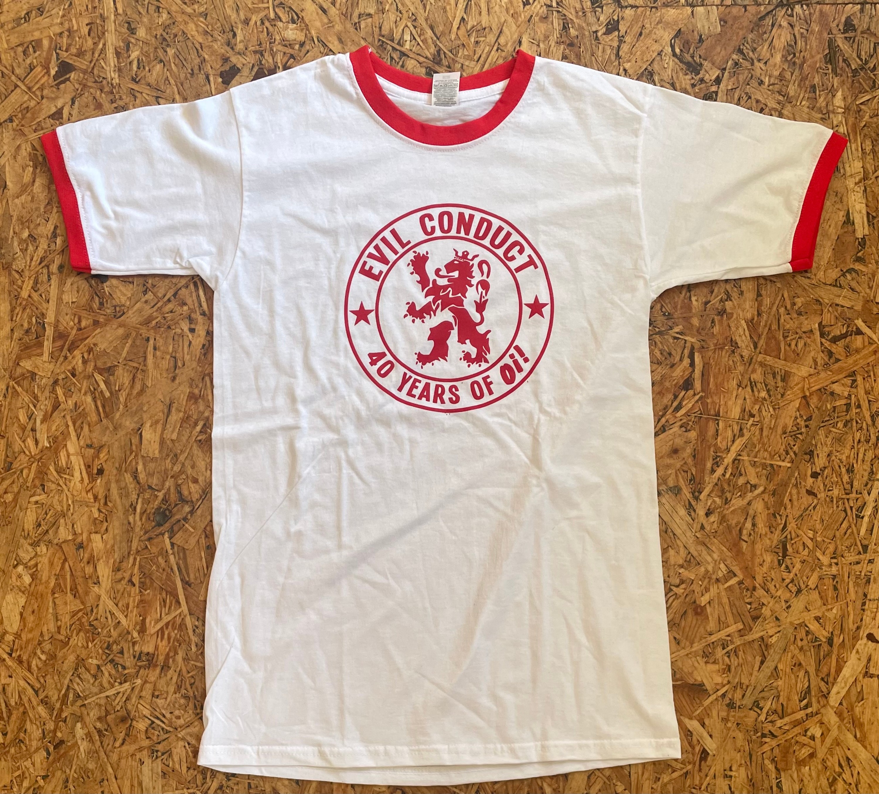 T-Shirt - Evil Conduct - 40 years Evil Conduct - Ringer white ...