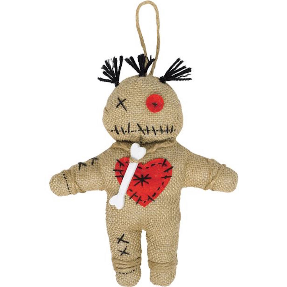 Voodoo Puppe aus Jute Priester Kostümzubehör Rache Ritual Magie ...