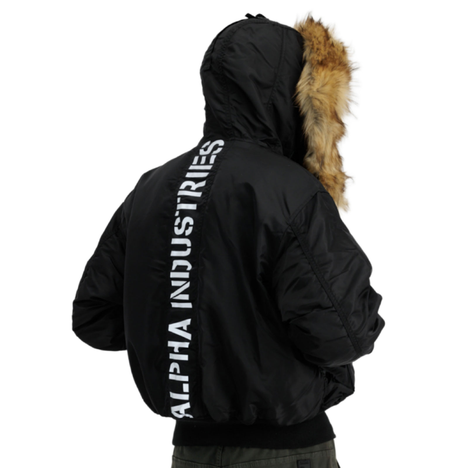 Alpha Industries Mens Jacket P45 Hooded Custom Reflective Alpha ...