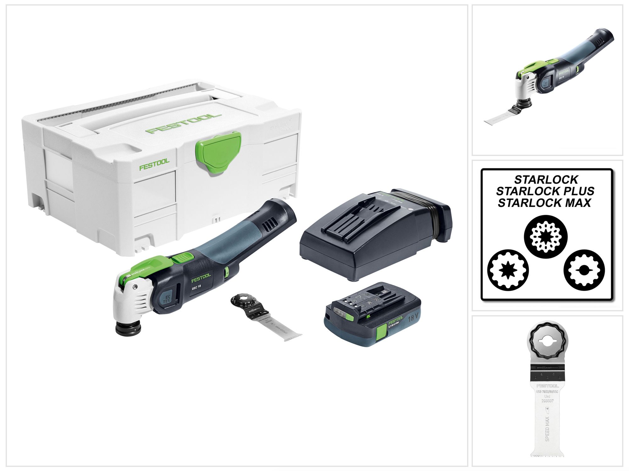 Festool VECTURO OSC 18 E-Basic Oszillierer Starlock 576591 ohne Akku ohne Lader | eBay