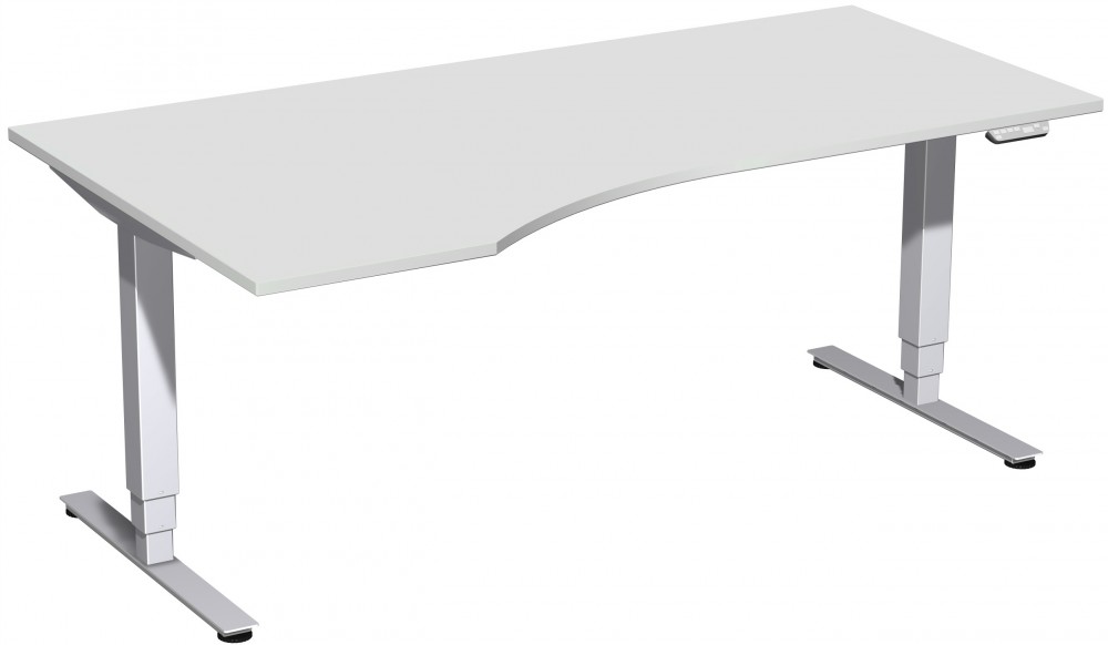 Elektrisch höhenverstellbarer Schreibtisch Elektro Pro+, Freiform ...