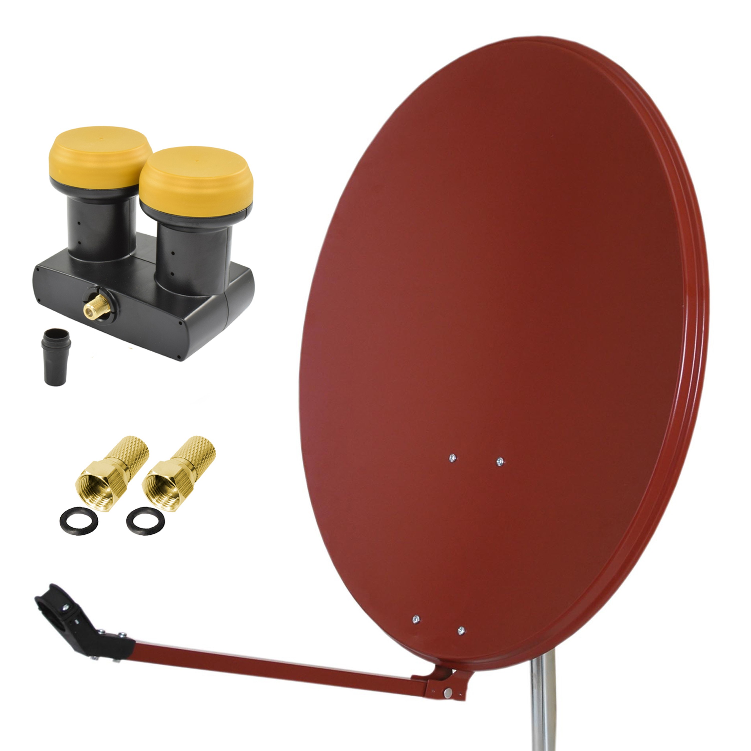 Zehnder Digitale SAT Anlage 80cm Schüssel Monoblock Single LNB Full HD ...