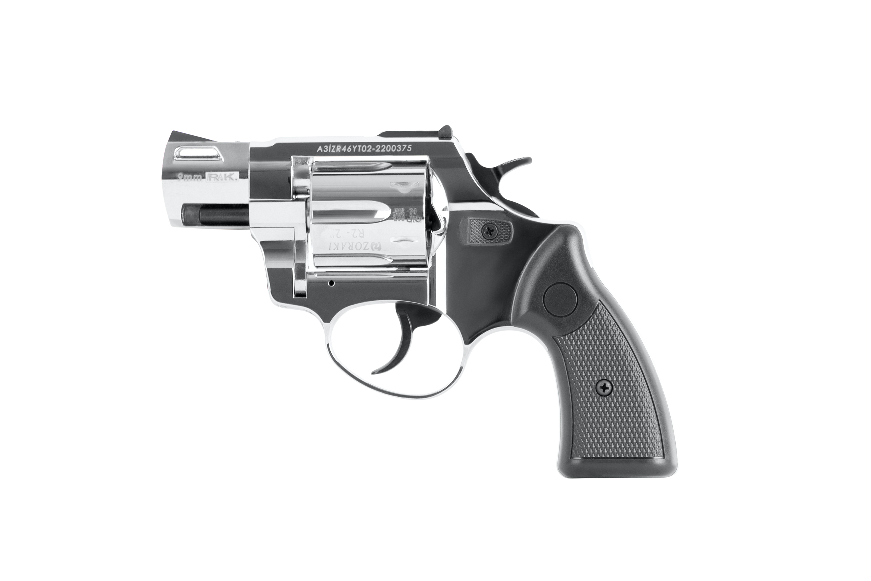 Zoraki R2 Chrom 9mm R. - Gas Signal Revolver | ID Paintball