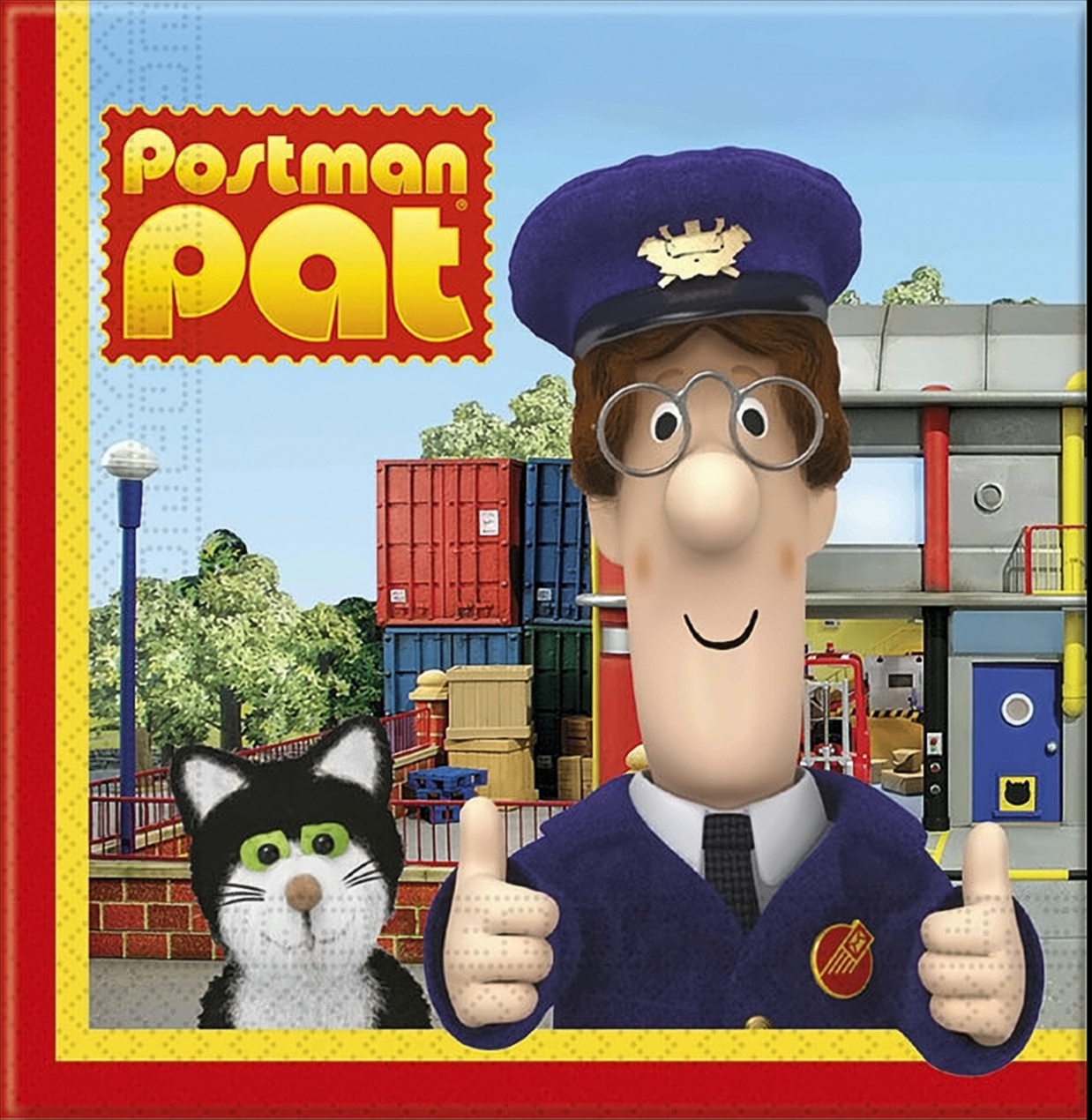 Postbote Pat 2-lagige Papierservietten 33x33cm | Game World Shop