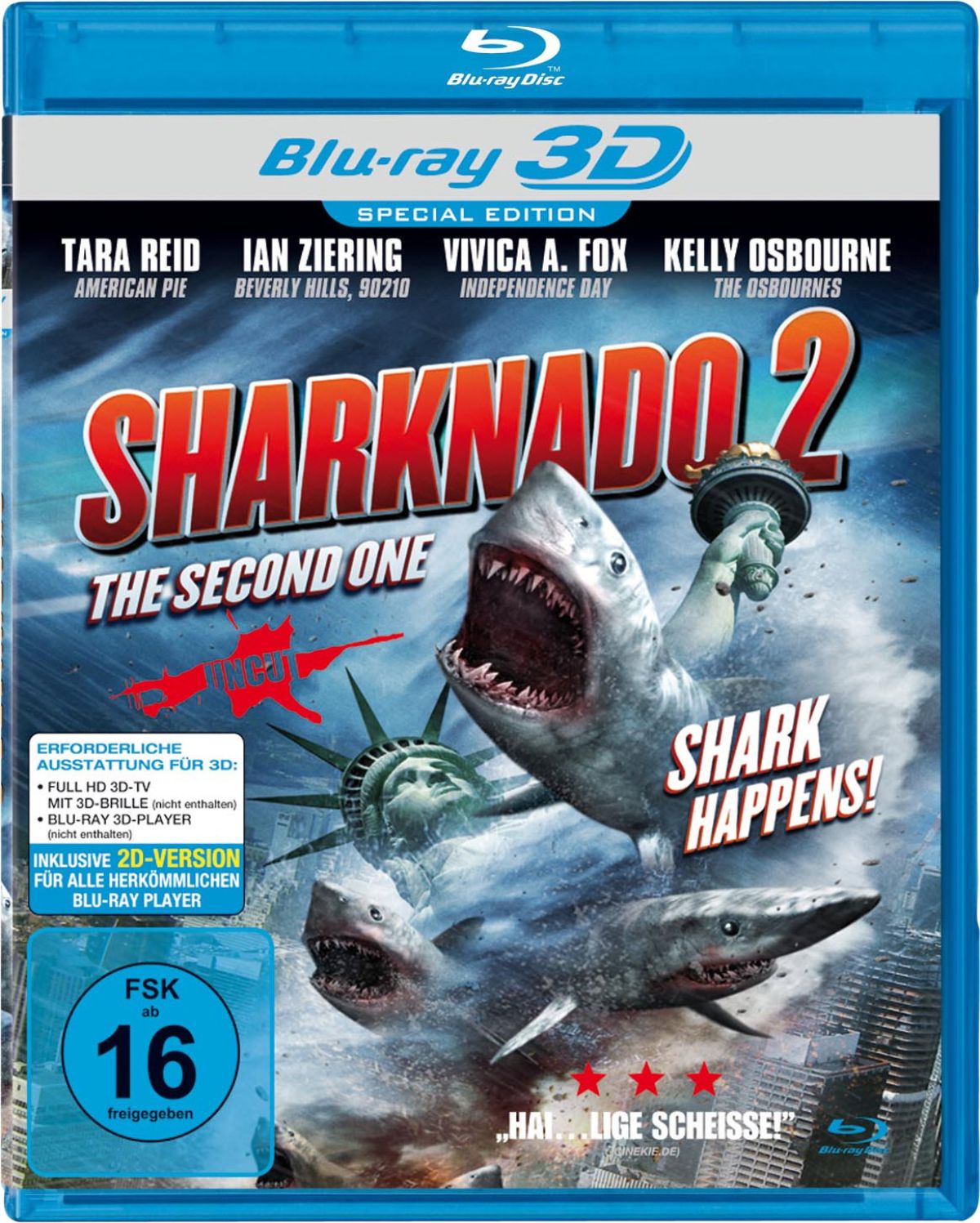 Sharknado 2: The Second One - Shark Happens! (Blu-ray 3D) | Game World Shop