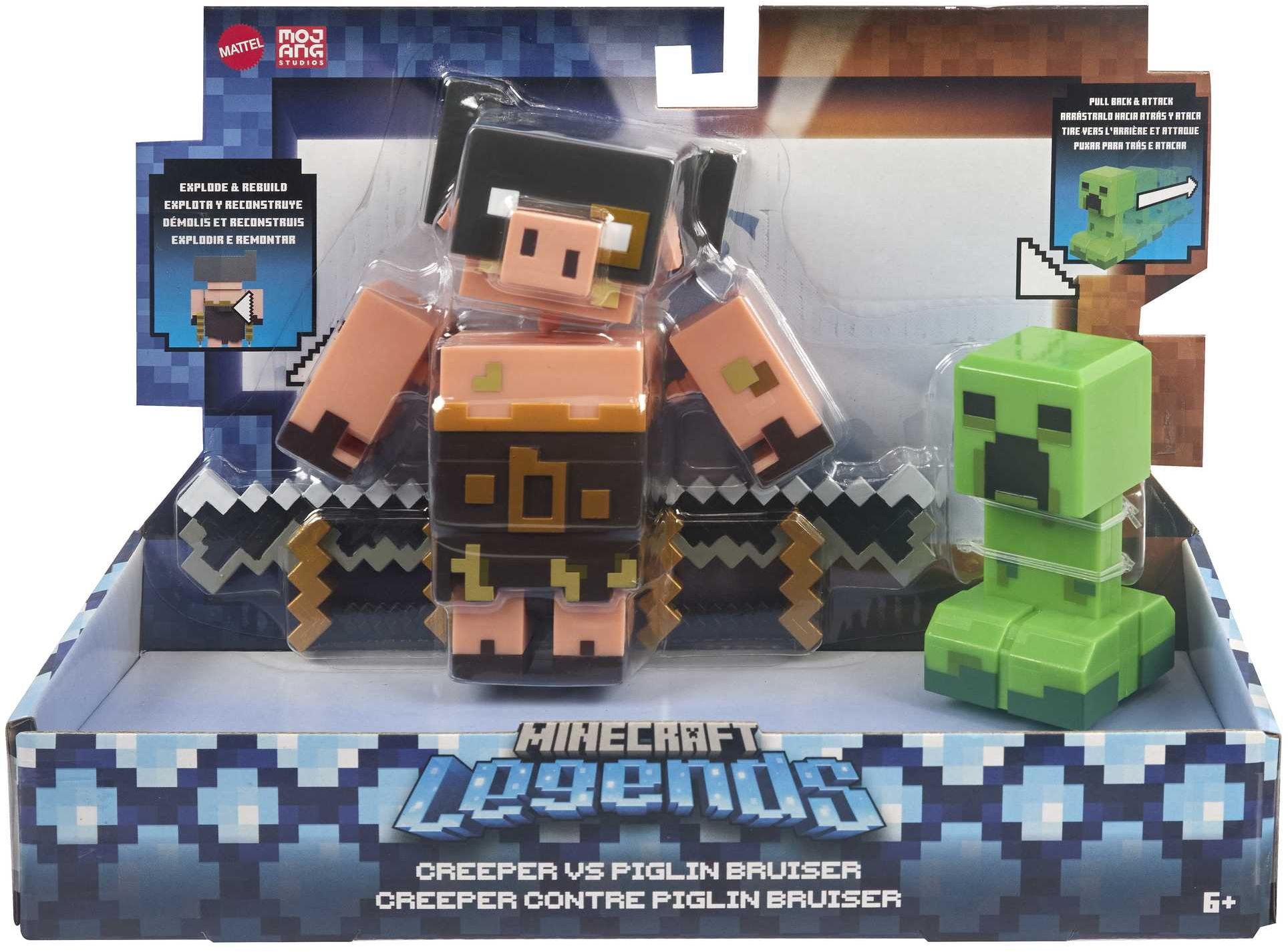 Mattel - Minecraft Legends Creeper vs Piglin Brute | Game World Shop