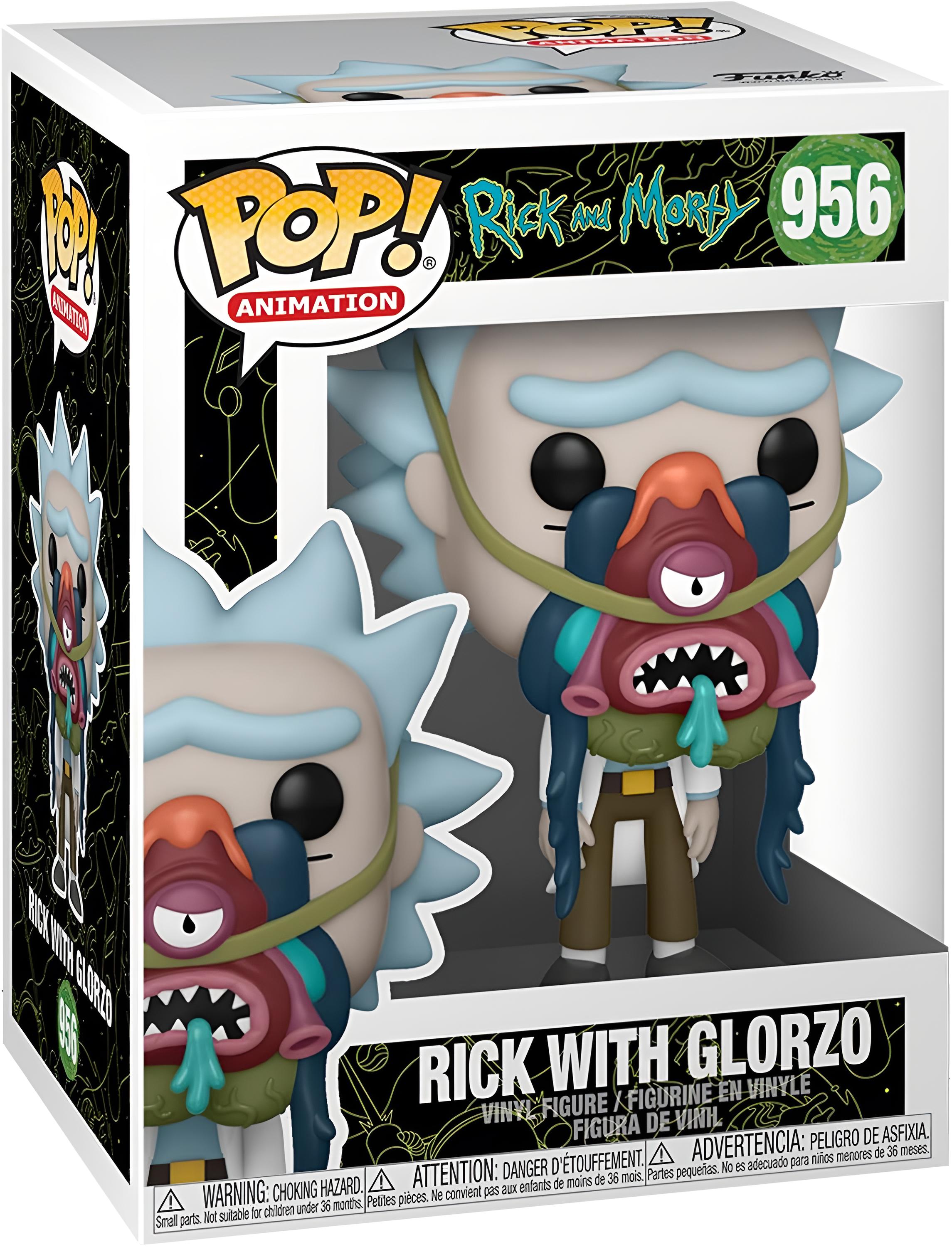 Rick & Morty POP! Animation Vinyl Figur Rick w/ Glorzo 9 cm | Game ...