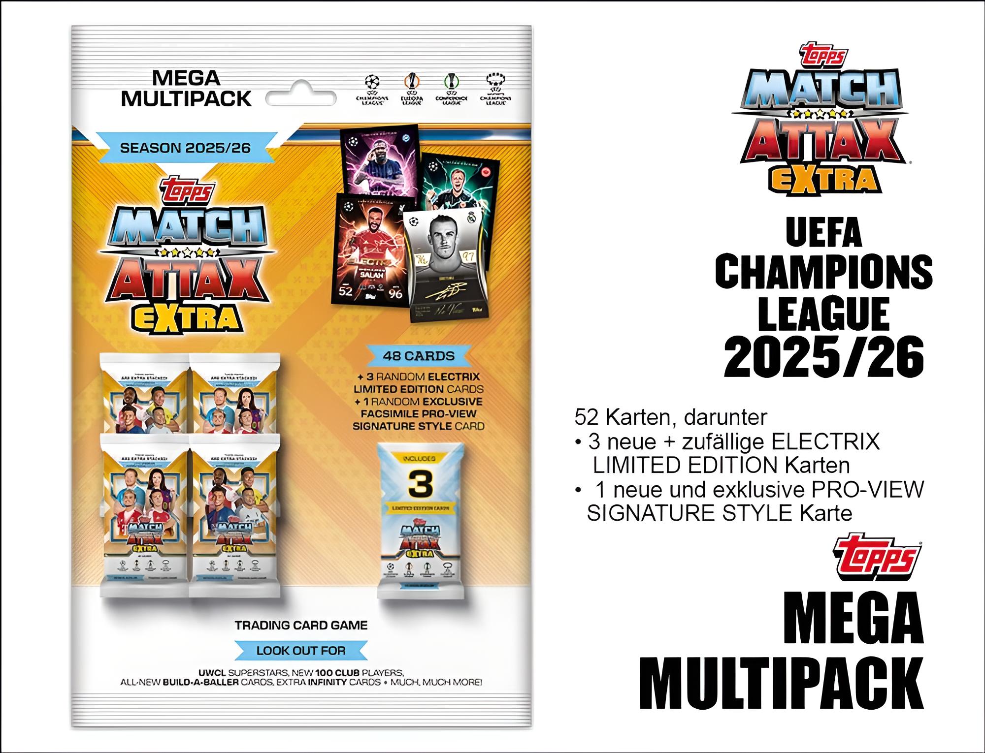 2025-26 Match Attax Extra Champion League MegaPack | Game World Shop