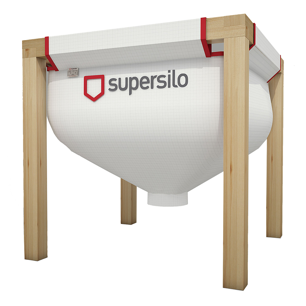 Pelletsilo Minisilo ohne Entnahmeeinheit supersilo 100x100 | Silos24