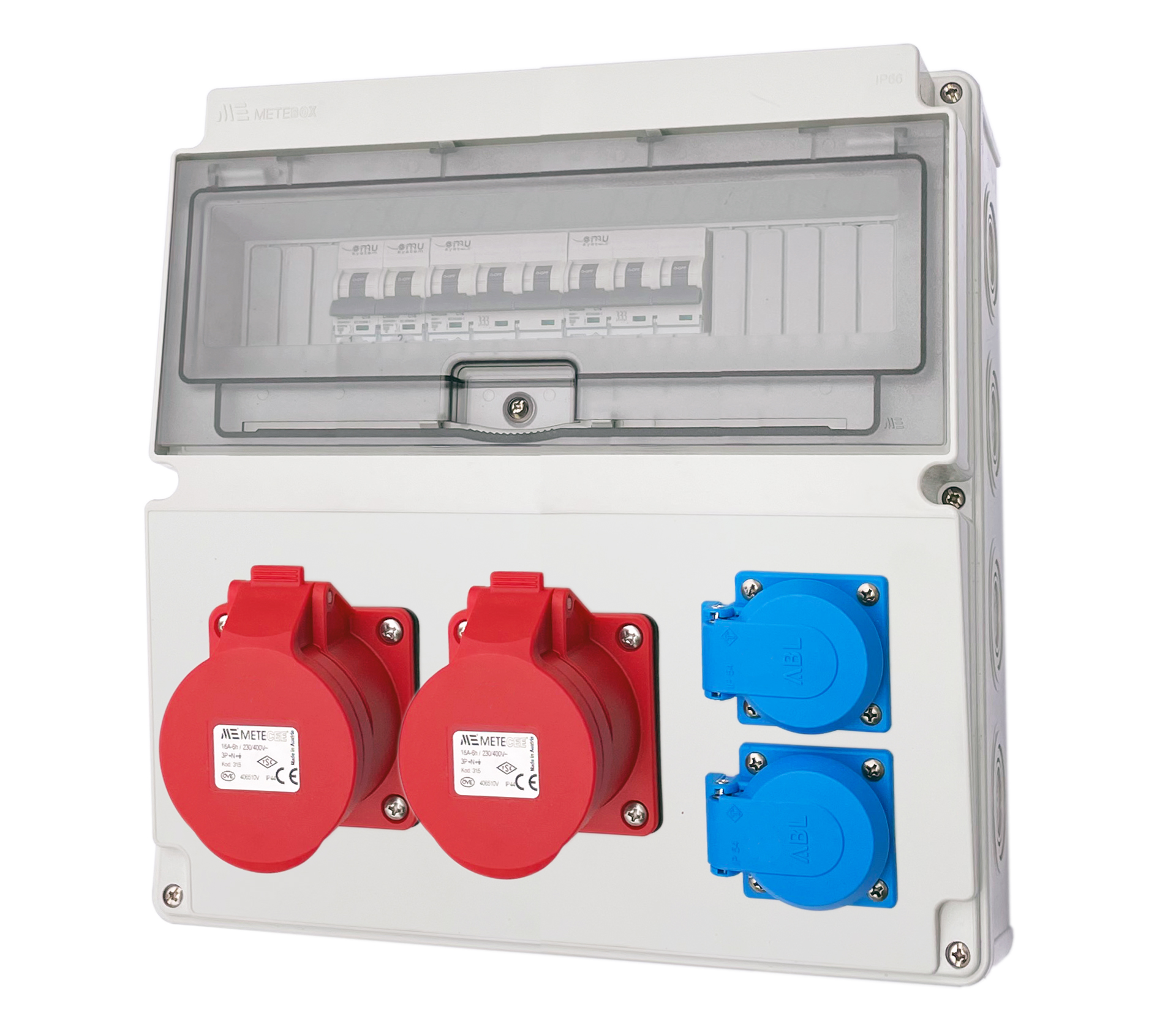 [Paket] Wandverteiler Baustromverteiler CEE 2x16A / 2x230V LS | kabel ...