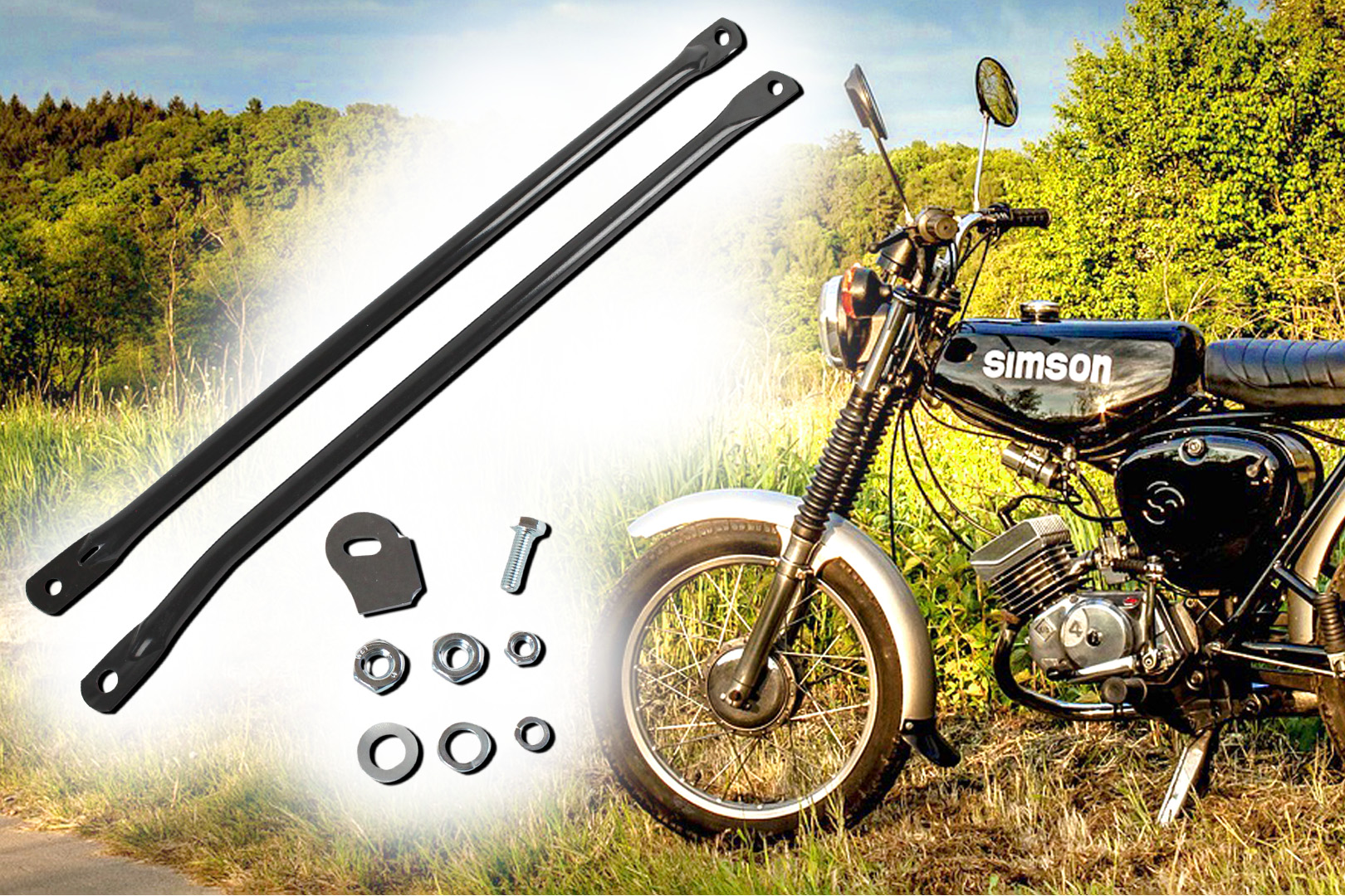 Umrüstung Auf Enduro Rahmen Simson S50 S51 S70 Mit Unterzugstreben
