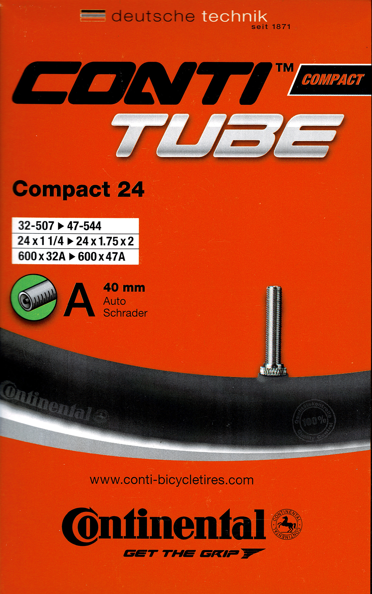 Continental Compact 24 (32/47-507/540) AV 40mm | Radpart.de ...