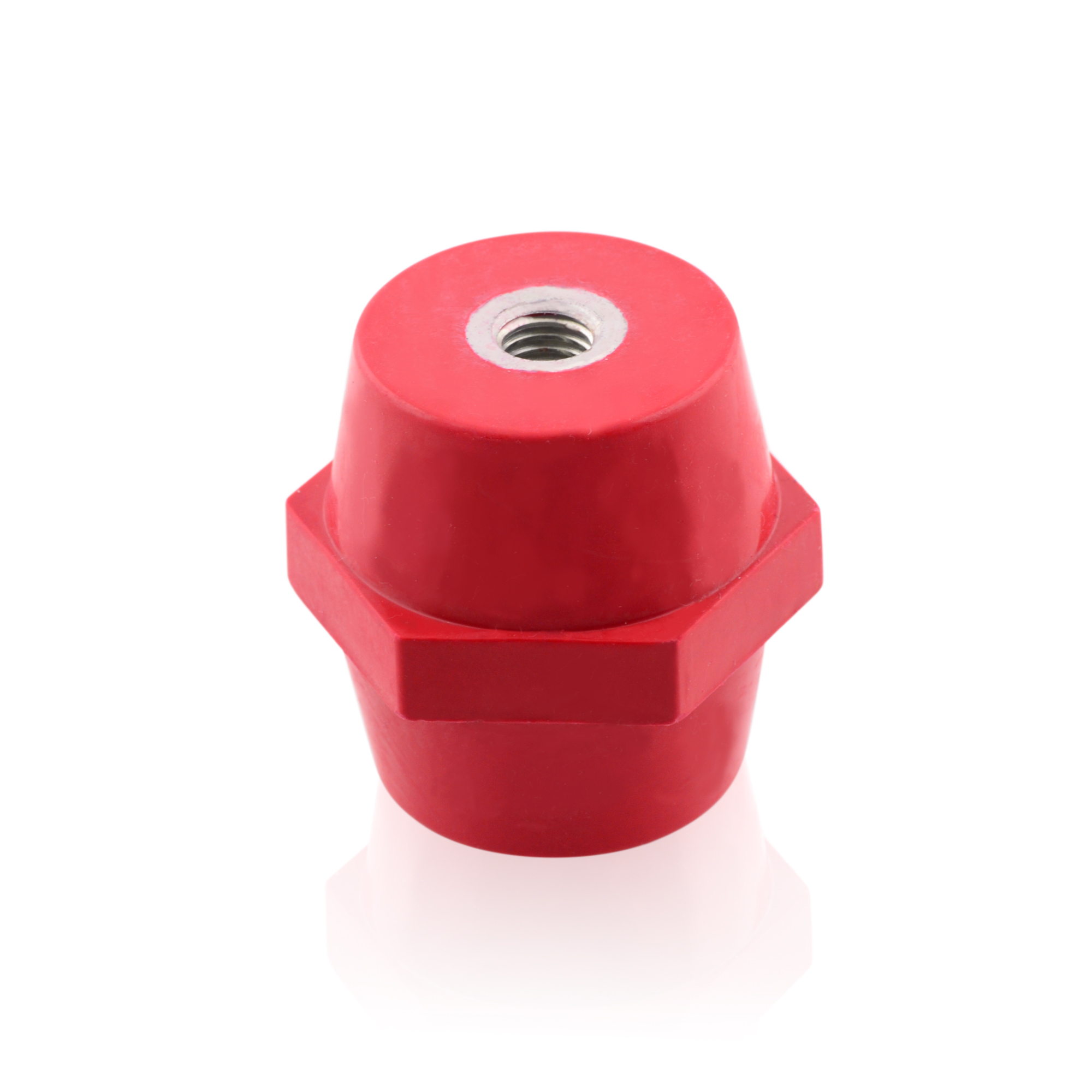 Isolatoren M6 Rot 20x19mm Polyesterharz Stützisolator Selbstverlöschend ...