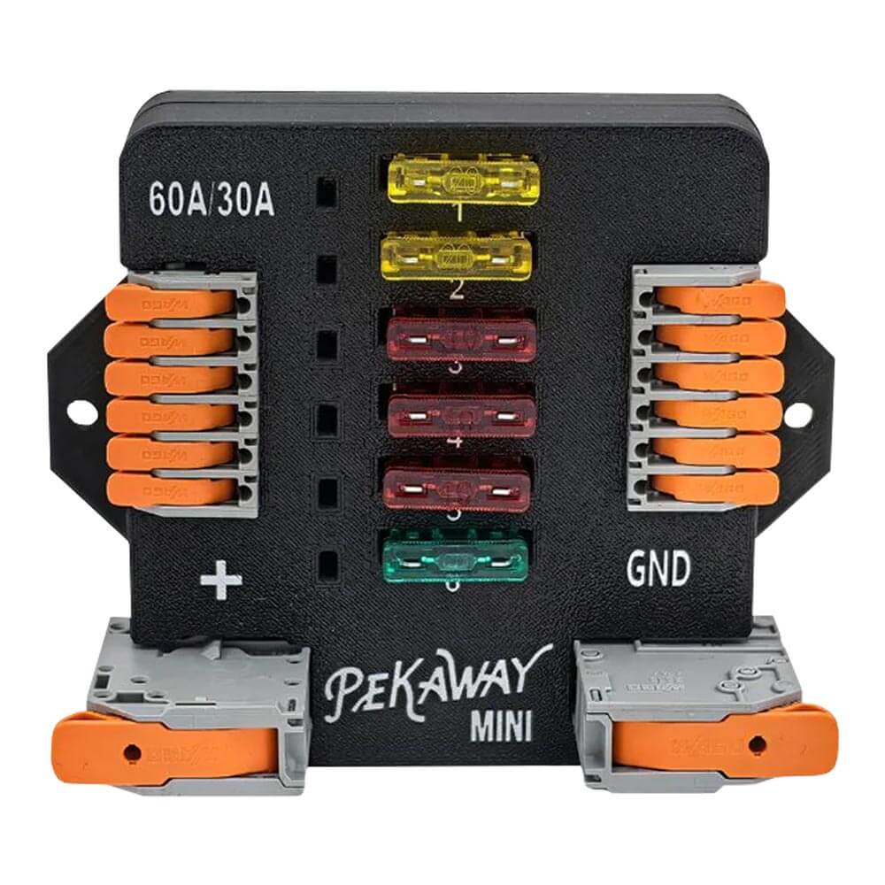 Pekaway Sicherungsblock FUSY Mini | 12V & 24V | WAY-FUS-MINI