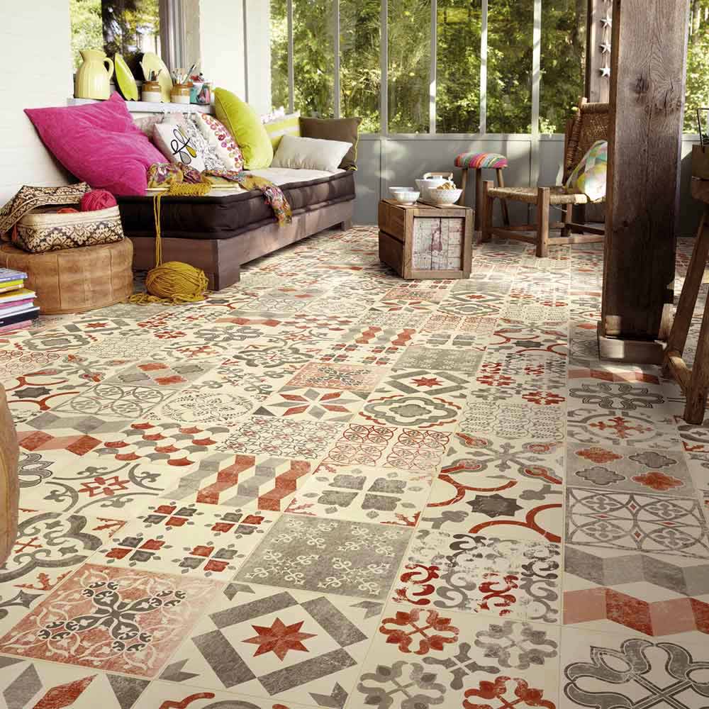 PVC Boden Tarkett Exclusive 240 Retro Almeria Red 3m Bodenbeläge PVC ...