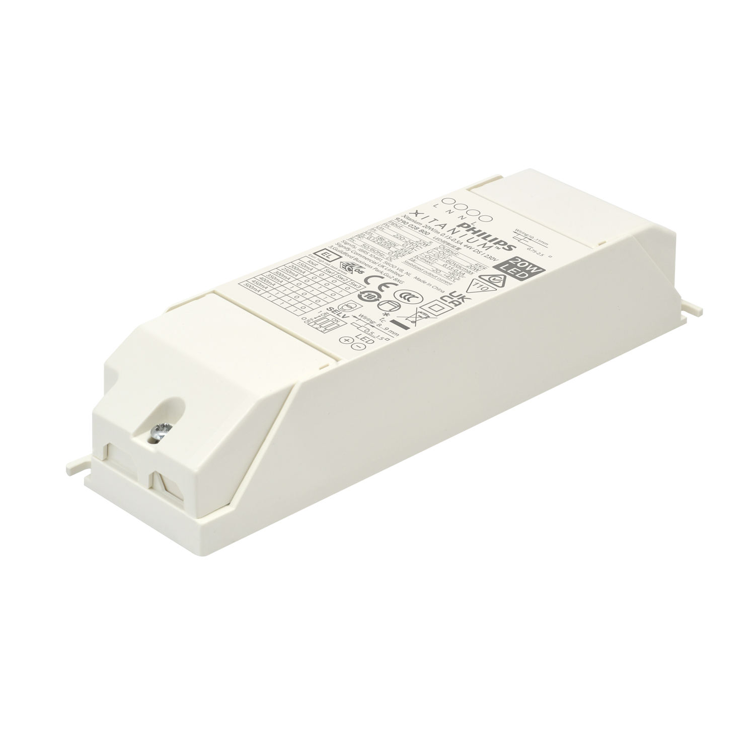 Philips Xitanium Mini LED Treiber 150-500mA 44V 20W DS 230V DipSwitch ...