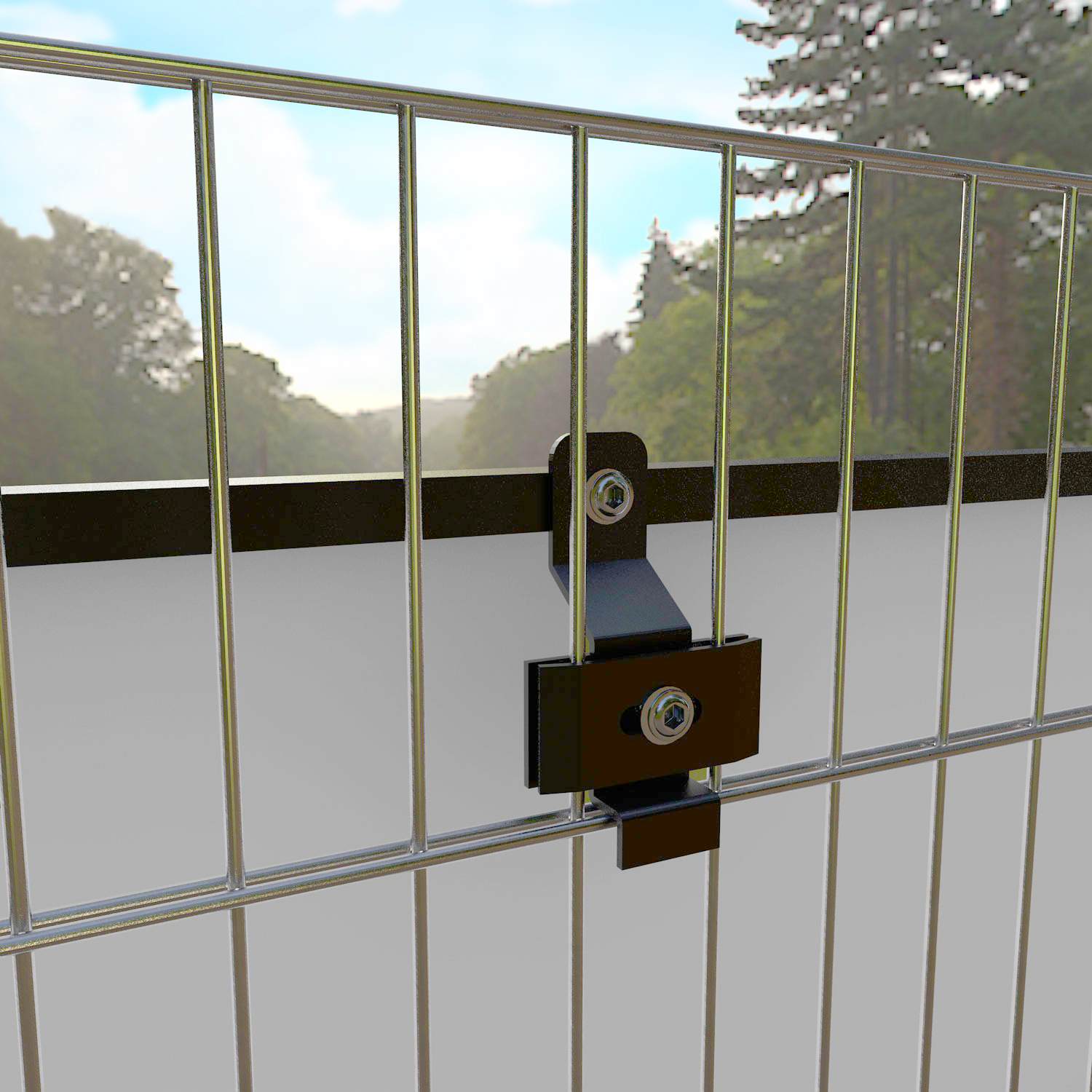 plenti SOLAR PV Modul Zaun Halterung für Doppelstabmatten ...