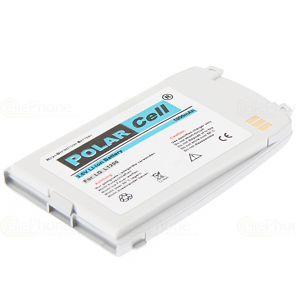 [Bundle] cellePhone PolarCell battery Li-Ion for LG L1200 - silver ...