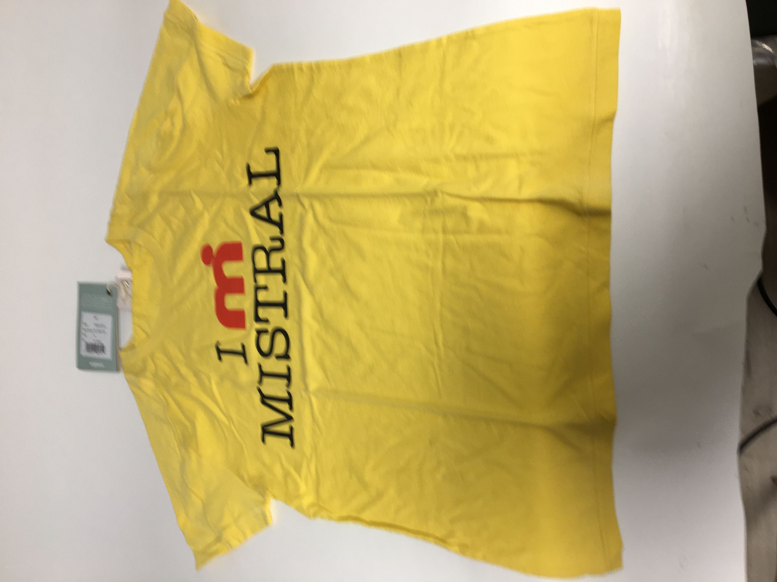 Mistral T-shirt Men yellow lockerer schnitt