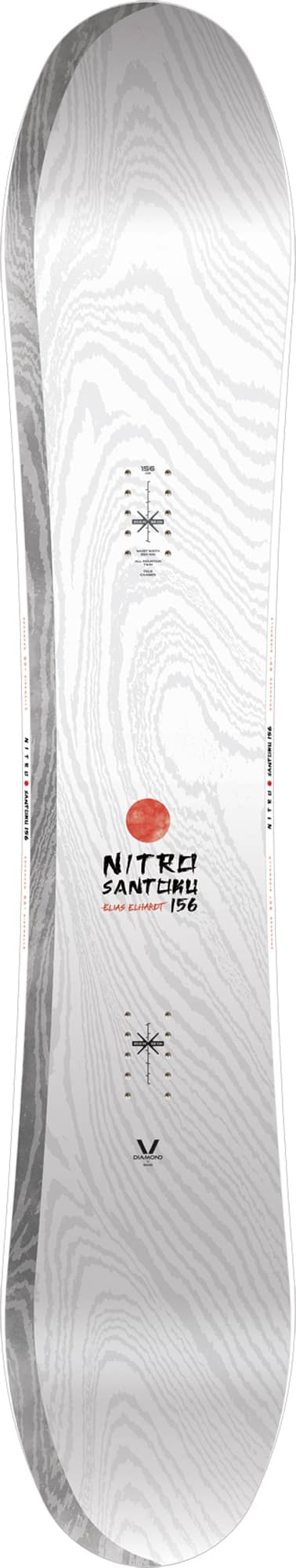 Nitro Santoku Snowboard 22 Twin Tip Freeride Freestyle Powder