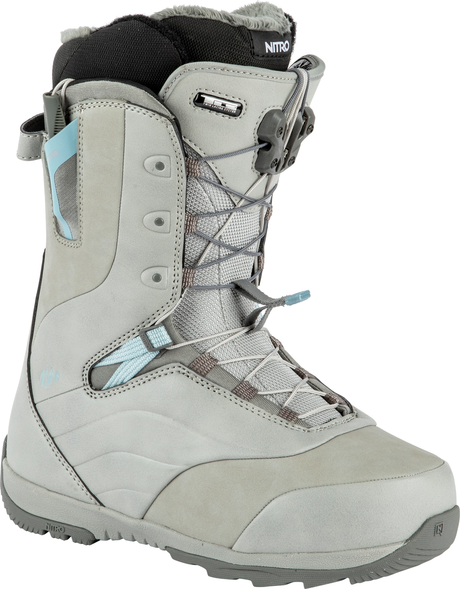 Nitro Crown TLS Grey-Blue Damen Snowboardboot 22 Für Frauen