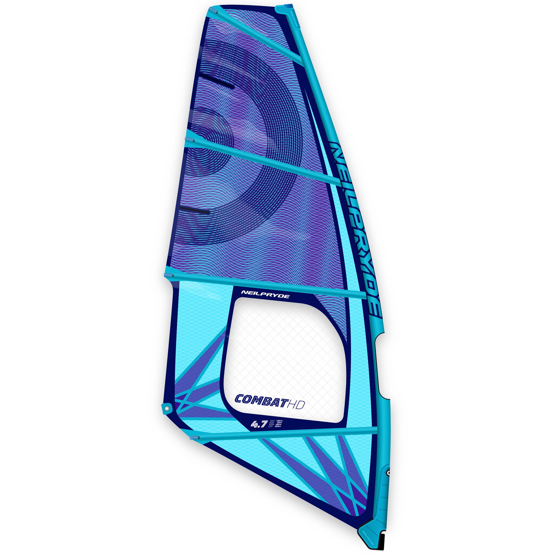 Neilpryde Combat HD C2 blue/purple Windsurfsegel 21 Wave Welle