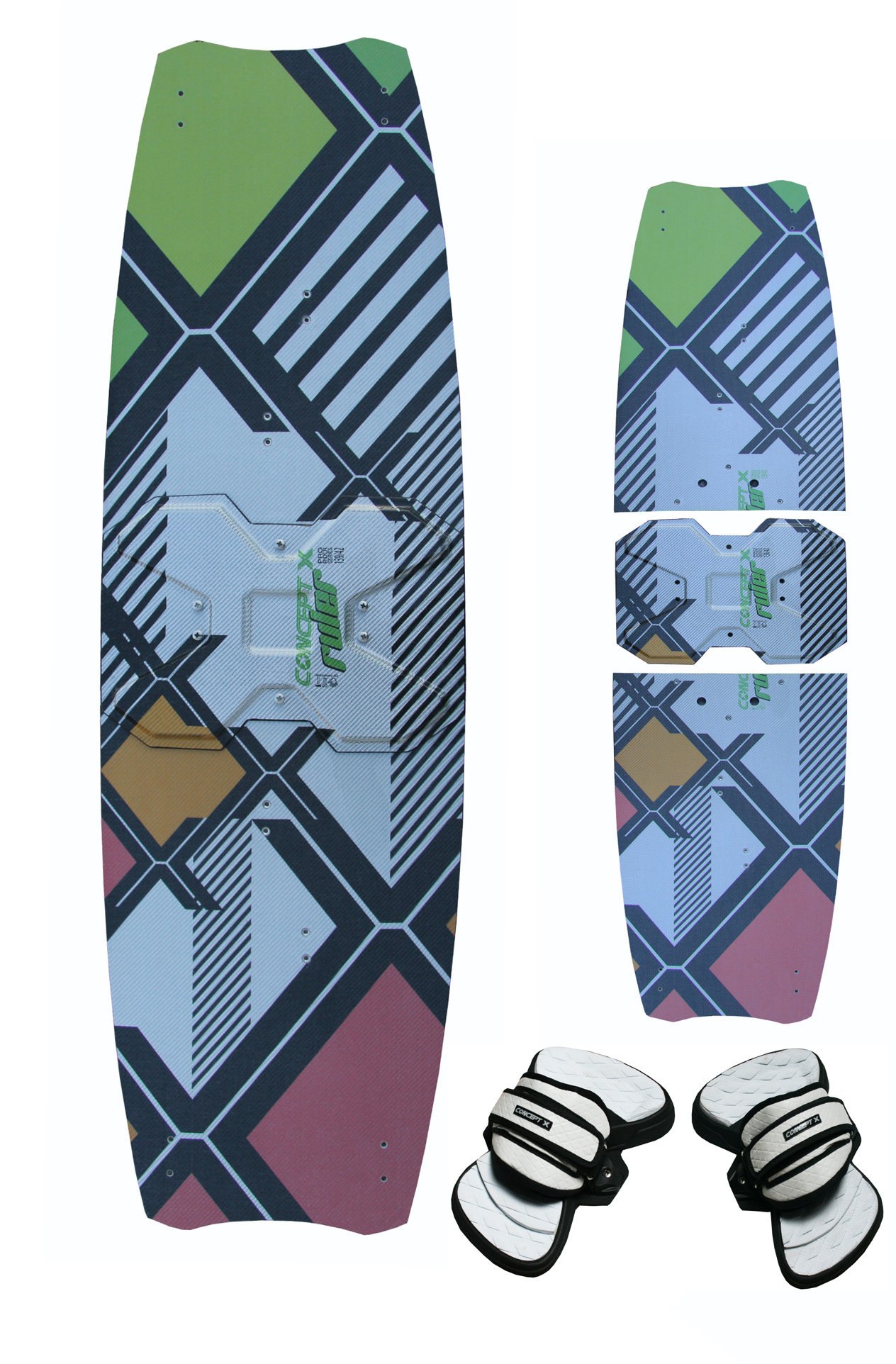 Concept X Split Kiteboard mit Bindung Ruler splitkiteboard