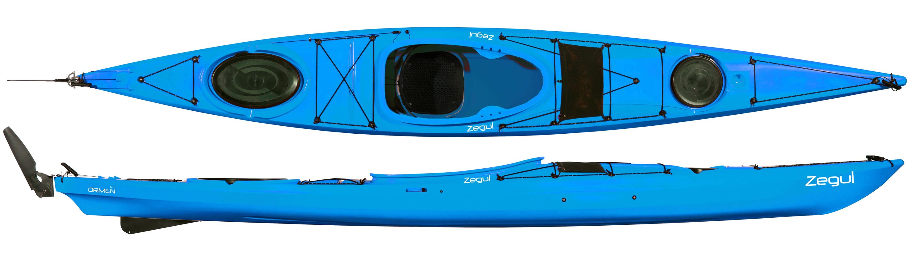 Zegul Ormen MV PE Blue Kayak 21 Touring Fluss See Paddelboot
