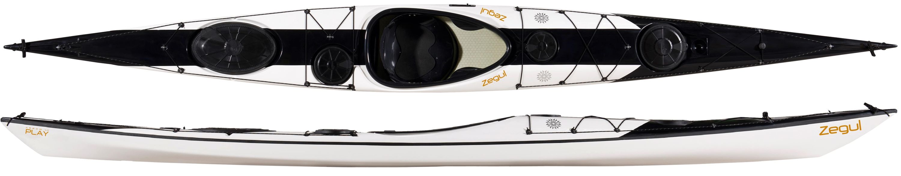 Zegul Arrow Play LV 3D C-Core White Kayak 21 Touring Meer Boot