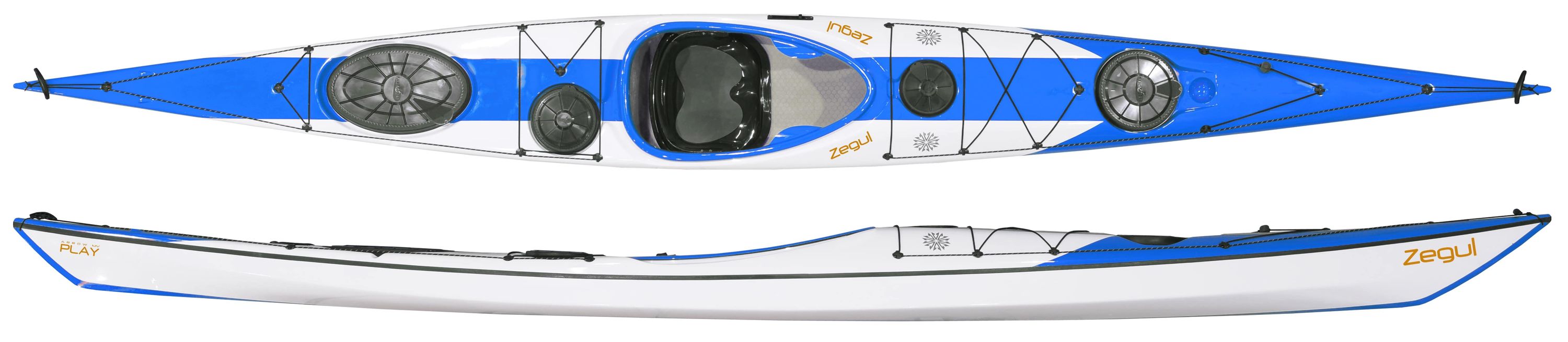 Zegul Arrow Play MV A-Core Blue Kayak 21 Touring Meer Paddelboot