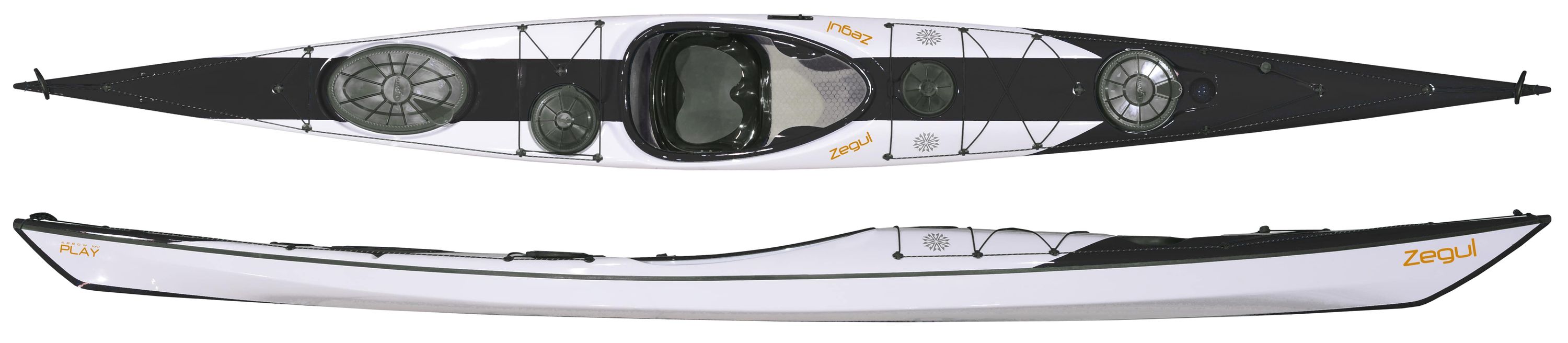 Zegul Arrow Play HV A-Core Black Kayak 21 Touring Meer Boot