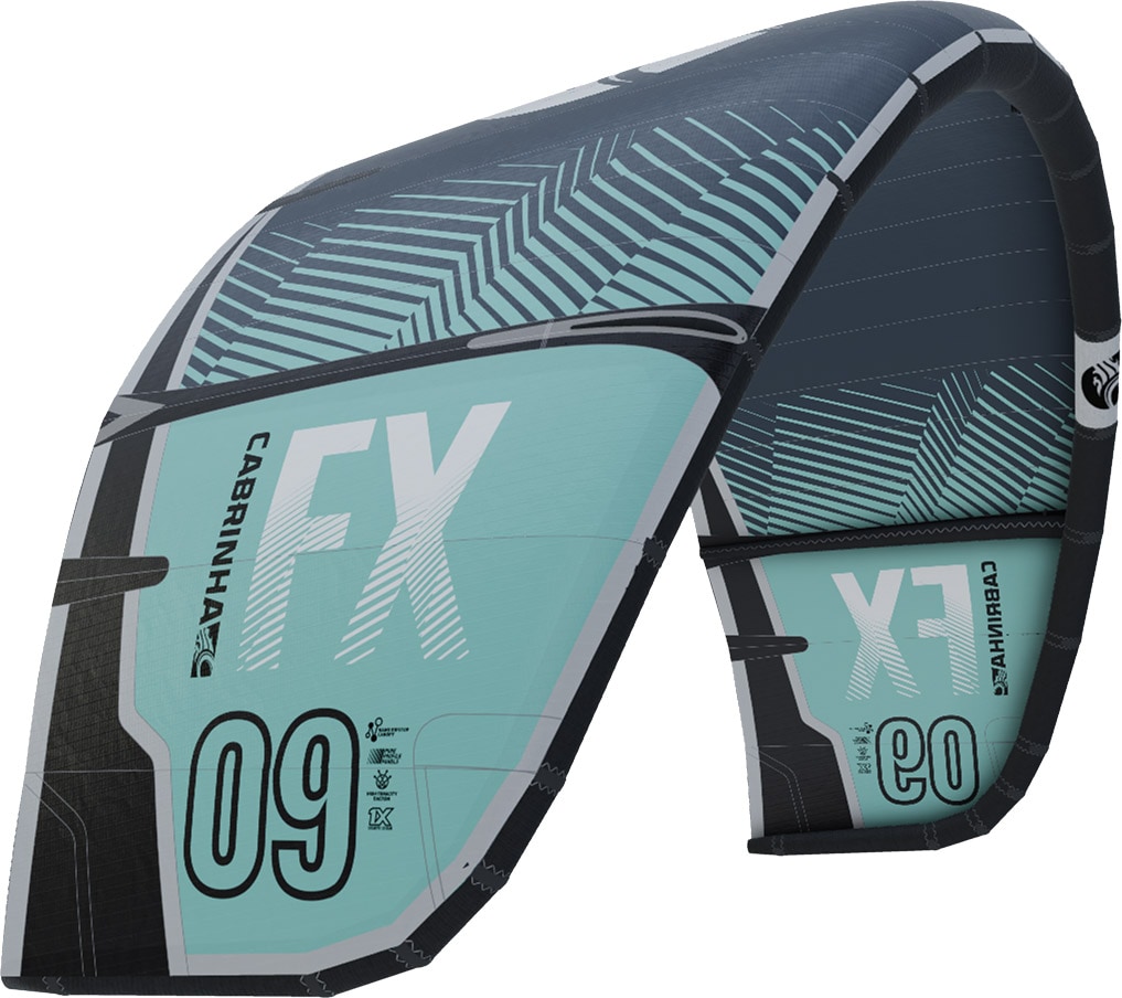 Cabrinha FX C2 black cyan Kite 21 FREESTYLE CROSSOVER