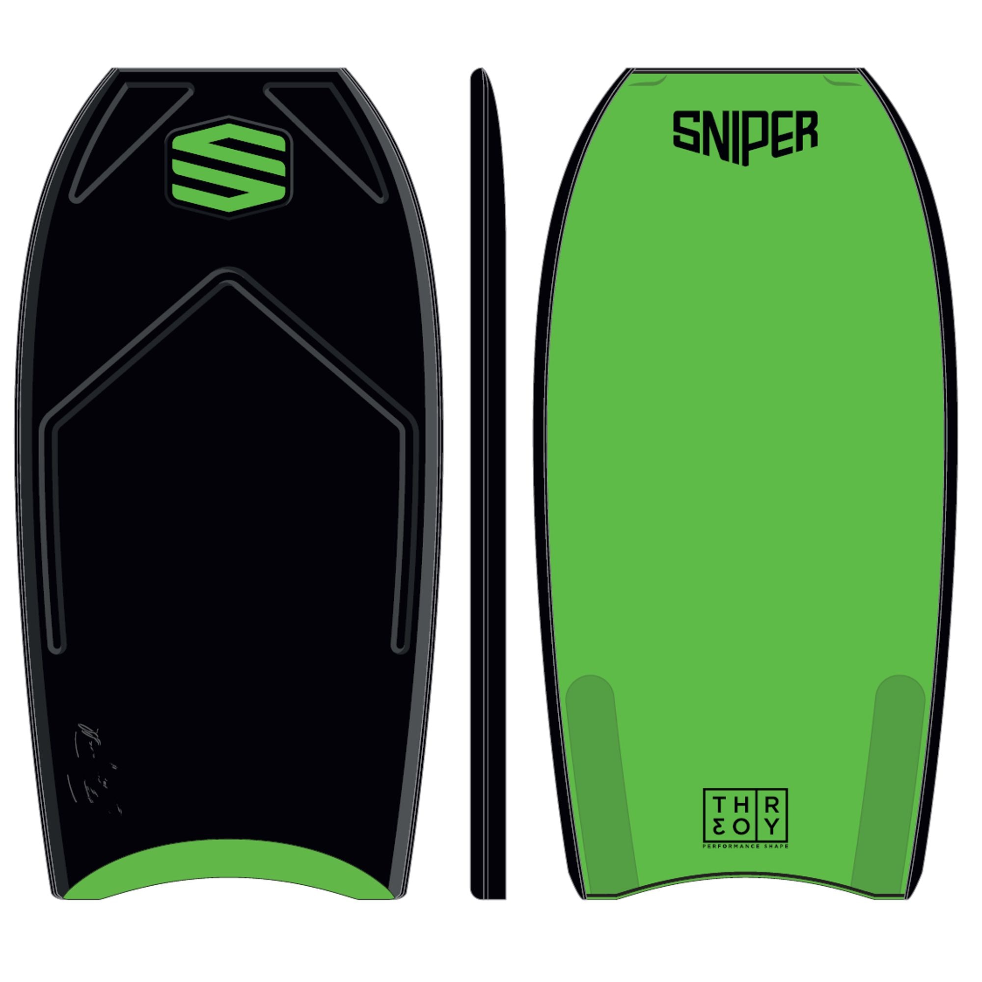 Sniper Bodyboard Ian Campbell Pro Theory PP Schwarz boogie boogy