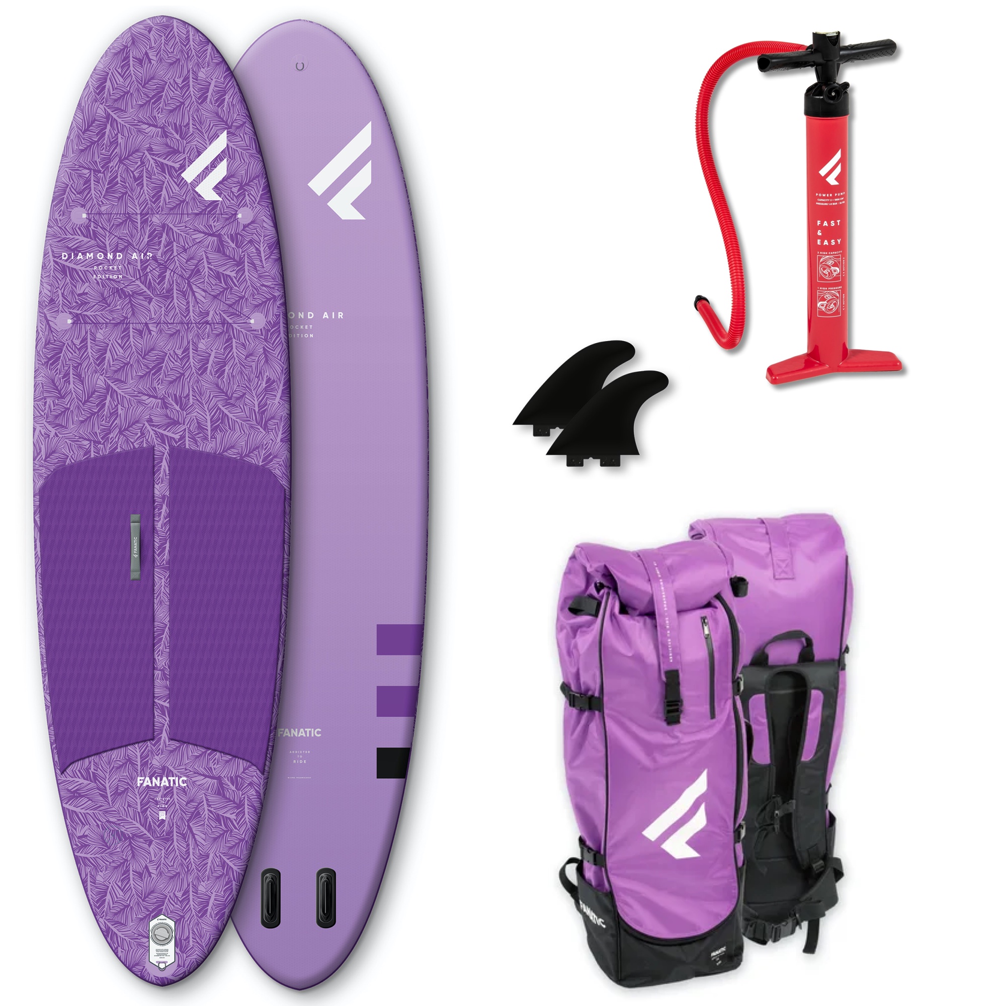 Fanatic Diamond Air Pocket SUP Board aufblasbar 22 Packmaß