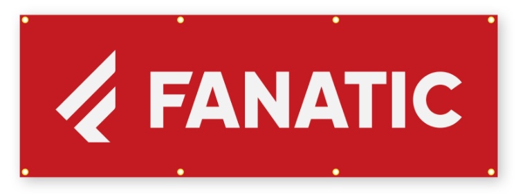 Fanatic Banner 200x68 Beach Fahne Windfahne rot surf
