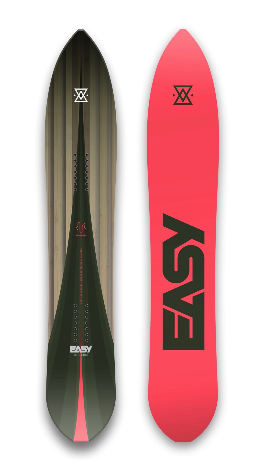 Easy Hillside Snowboard 22 Freeride Powder All Mountain Snow