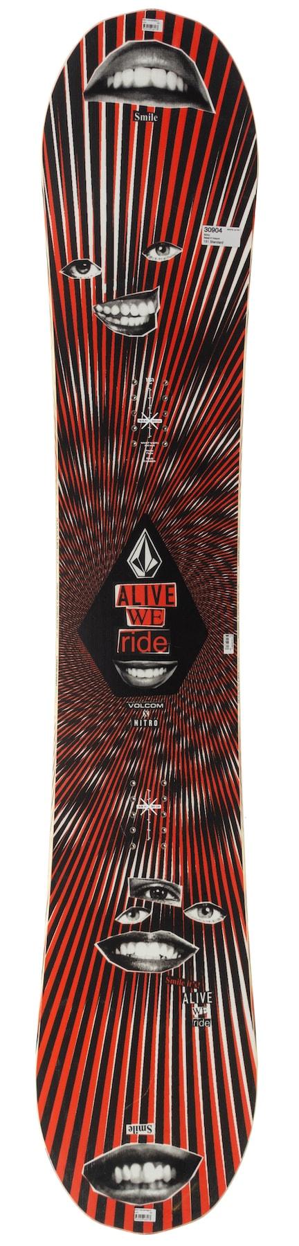 Nitro Beast X Volcom Snowboard gebraucht 21 Freestyle Park Twin